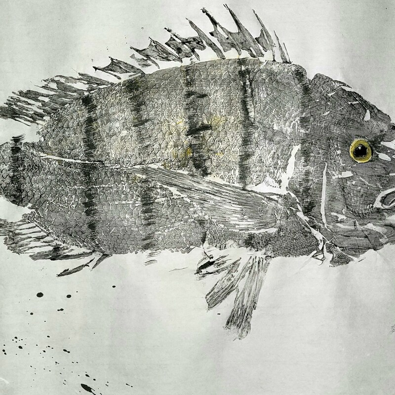 Gyotaku Fish Print - Etsy