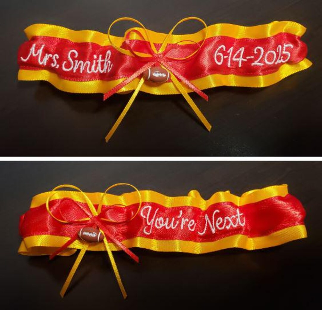 Your Name & Date Sports Team Garters Pick Your Colors You're Next - Etsy