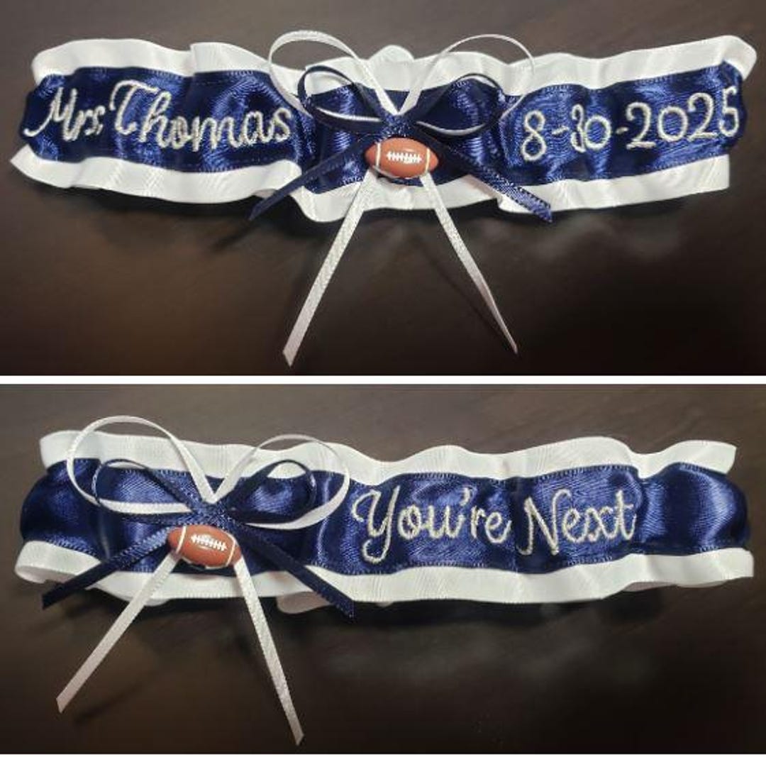 Your Name & Date Sports Team Garters You're Next Football, Baseball ...