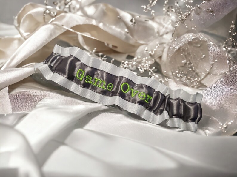 Game Over Garter Pick Your Colors - Etsy