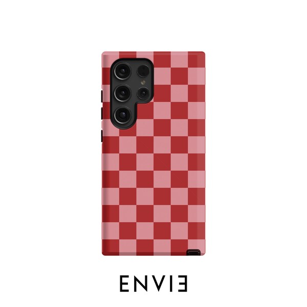 Pink Checkered Samsung Galaxy Phone Case - Etsy