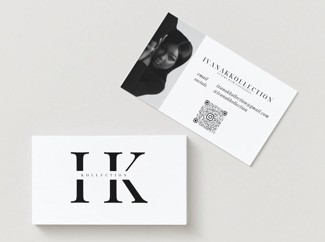 Simplistic Text-based Business Cards | Digital Download | Business Card ...