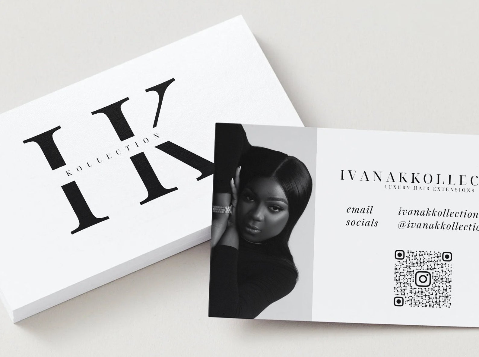 Simplistic Text-based Business Cards | Digital Download | Business Card ...