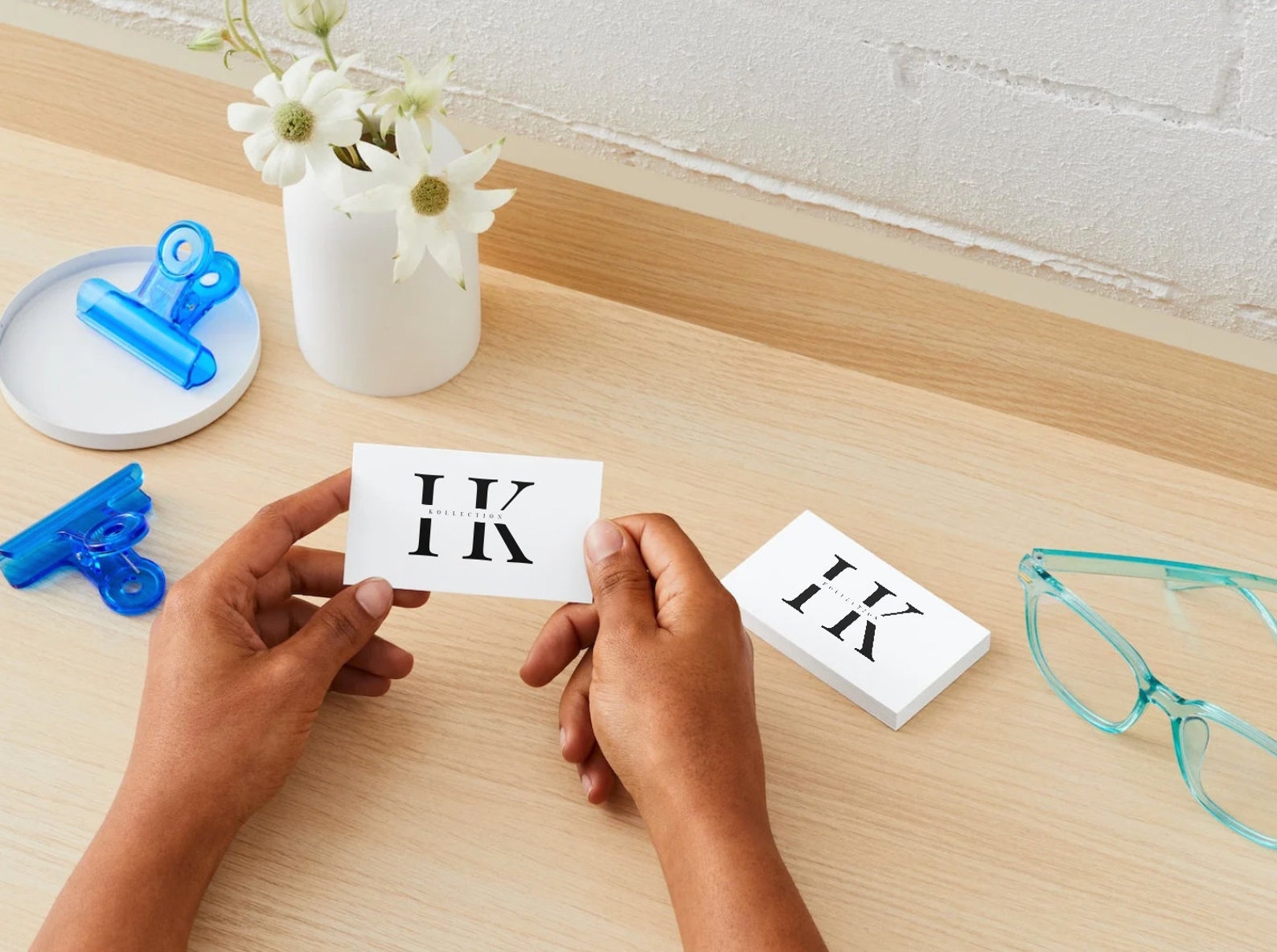 Simplistic Text-based Business Cards | Digital Download | Business Card ...