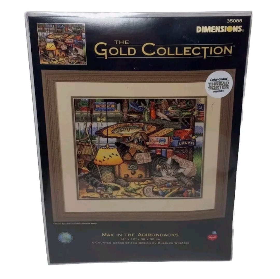 Vintage 2002 Dimensions Gold Collection Cross Stitch max in the ...