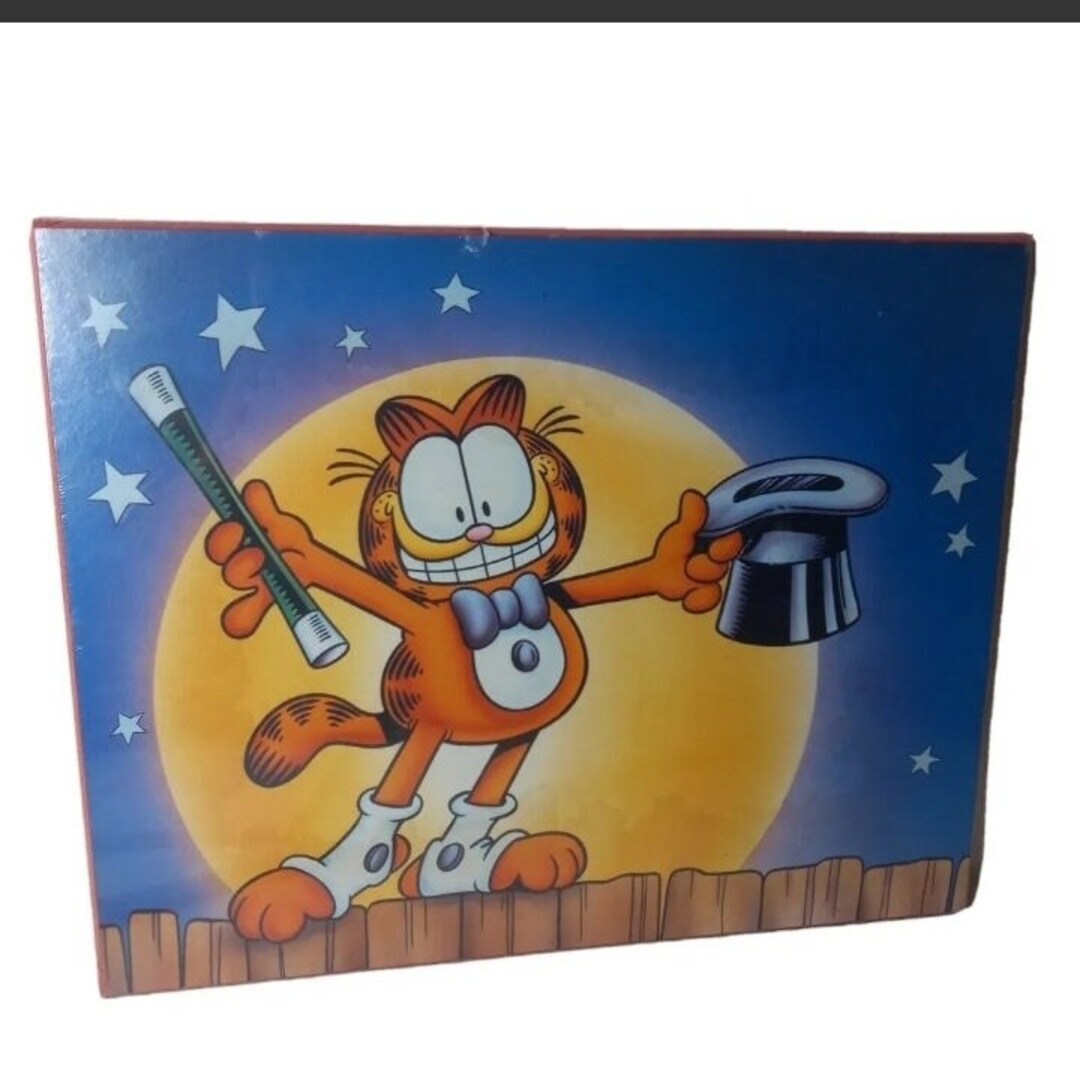 Vintage 1980's Garfield Artissimo Print Shoppe Wooden 20"×16" Hanging ...