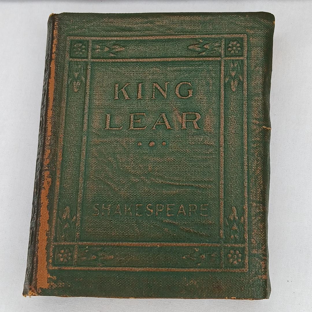Little Leather Library Books -king Lear - 1920's Antique Redcroft ...
