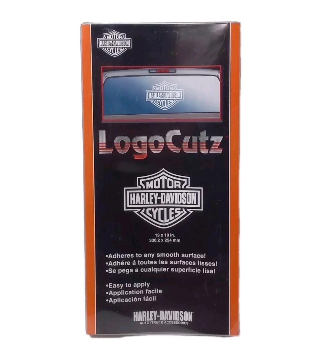 Vintage Harley-davidson Motorcycle Logo Cutz 10x13" Auto/truck ...