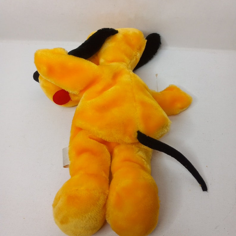 Vintage Walt Disney World Pluto Dog Yellow Plush Hand Puppet 14 Inch ...