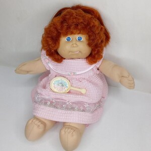 Vintage 1986 Coleco Cabbage Patch Kid Doll With Red Cornsilk Hair and a Mold #11 Head & Brush - Etsy