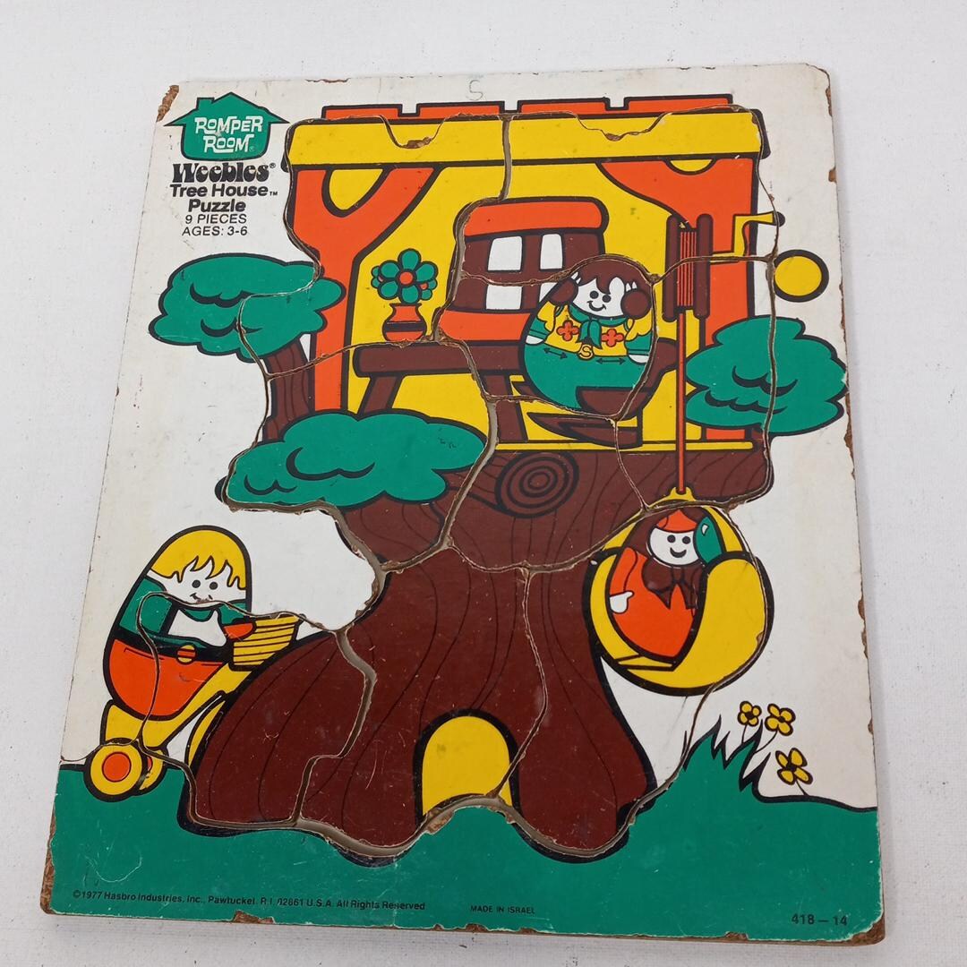 Vintage 1970's Romper Room Weebles Treehouse 9 Pc Wood Jigsaw Puzzle ...