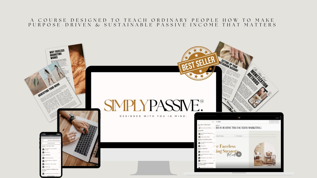 The Simply Passive Course, Digital Course, Online Course, Get Started ...