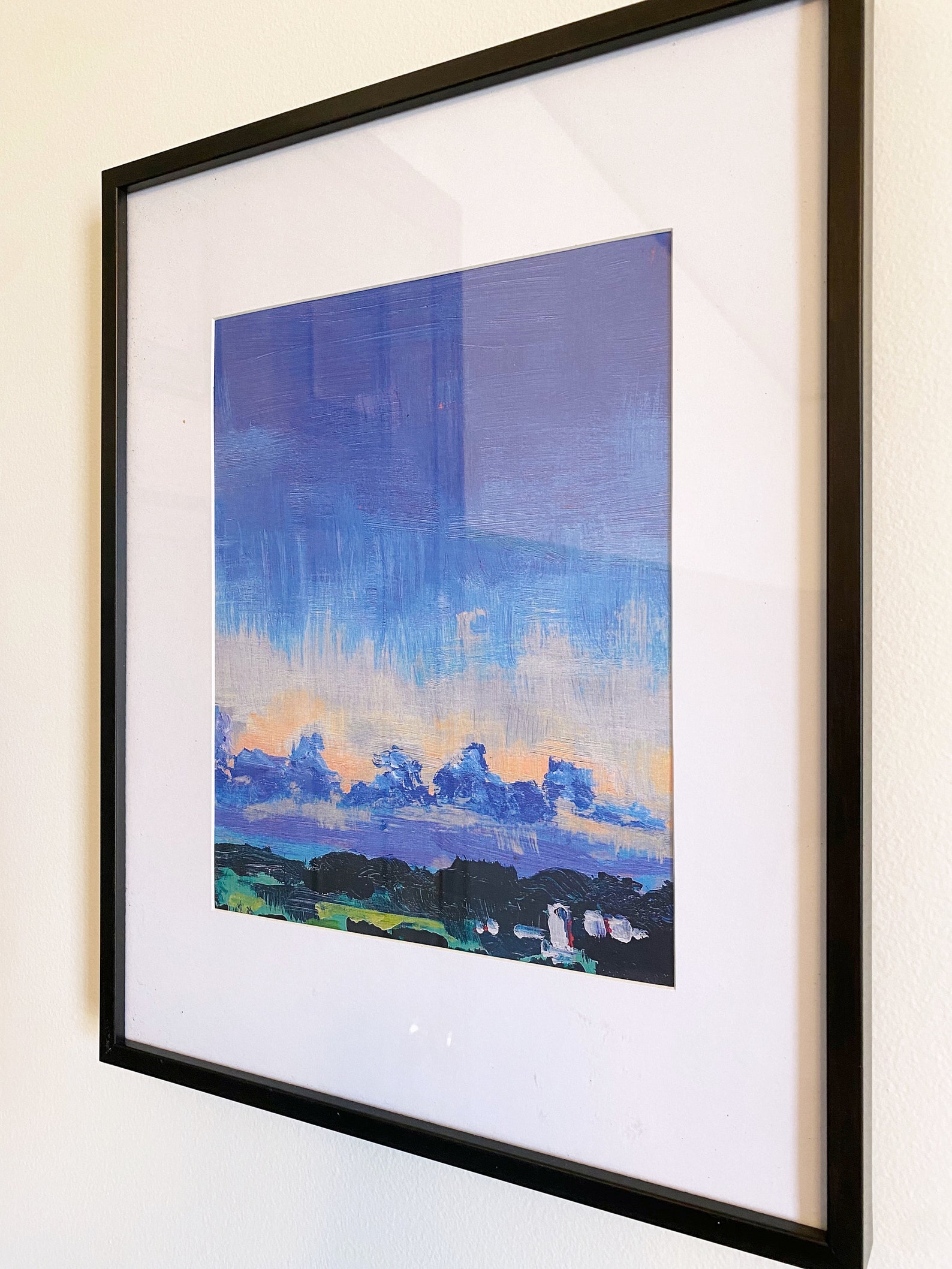Landscape Wall Art Impressionist Wall Art Sunset Painting Affordable ...