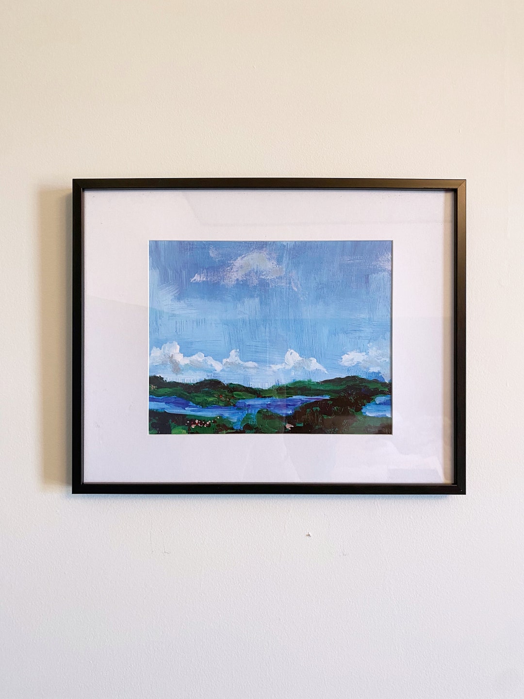 Landscape Wall Art Impressionist Wall Art Lake Painting Affordable Art ...