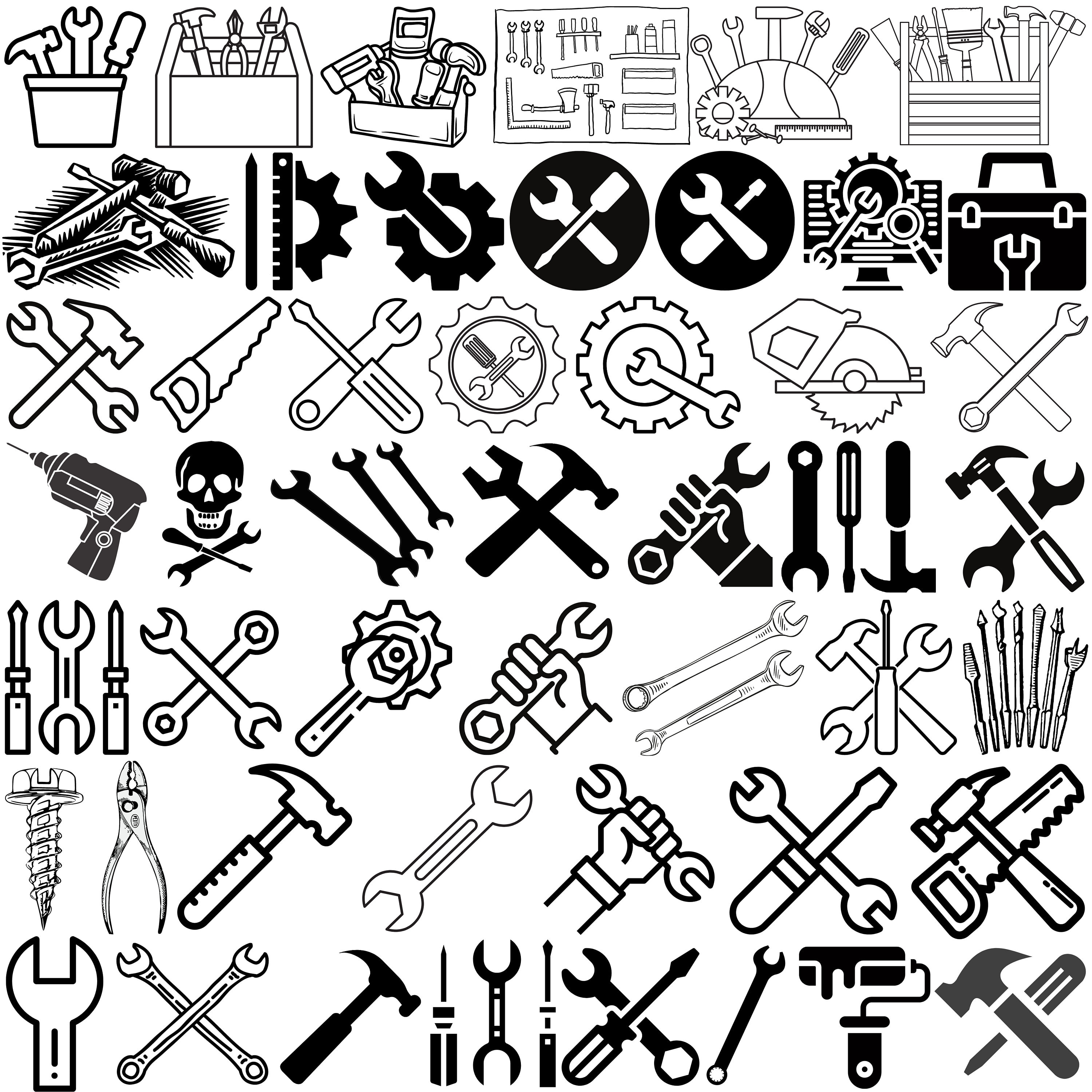 Tools Svg Bundle, Tools Vector, Hand Tool Svg for Cricut, Mechanic ...
