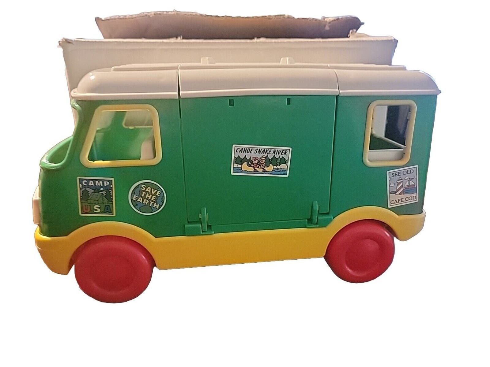 Vtg Sesame Street Camper Van Playset Tyco Cmz Camping Muppets Elmo ...