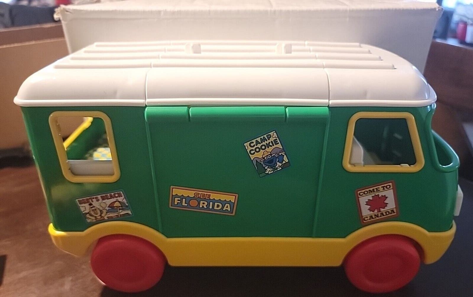 Vtg Sesame Street Camper Van Playset Tyco Cmz Camping Muppets Elmo ...