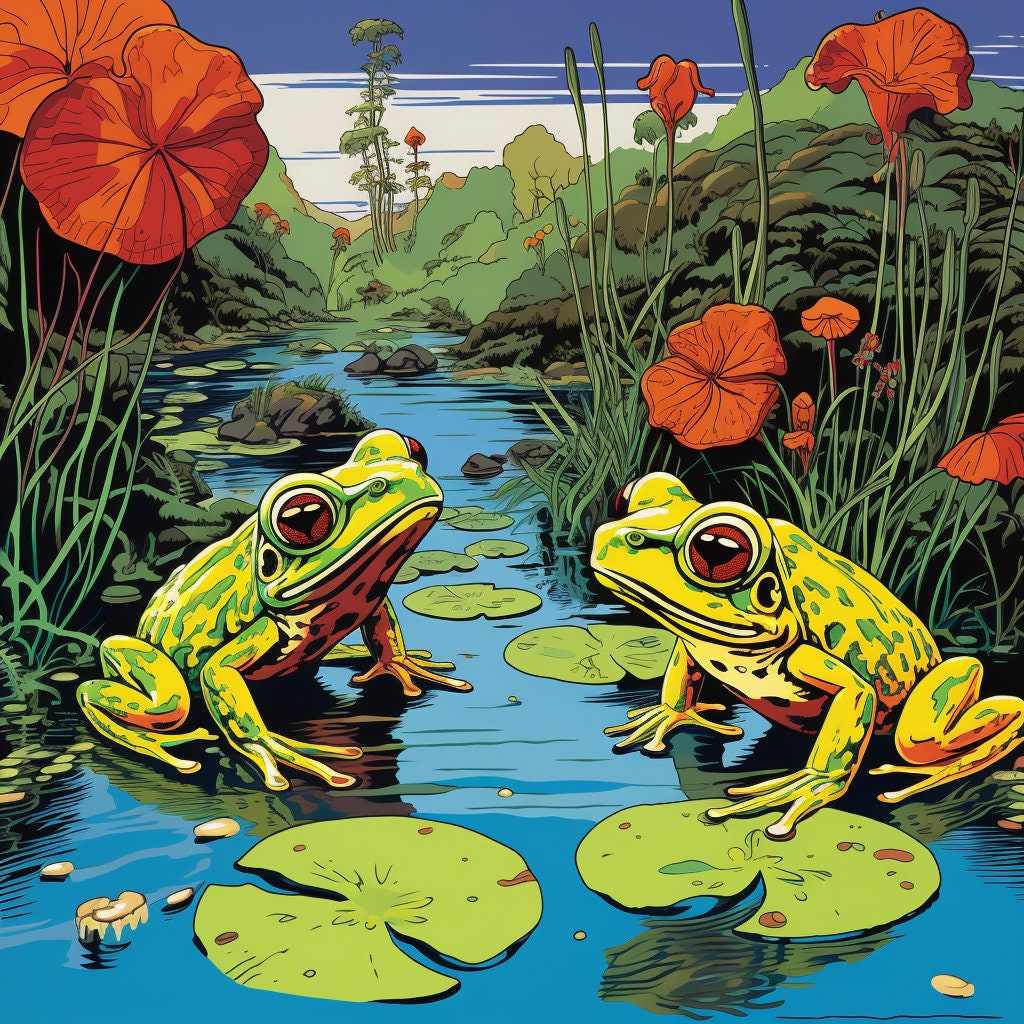 Comic Frogss - Etsy