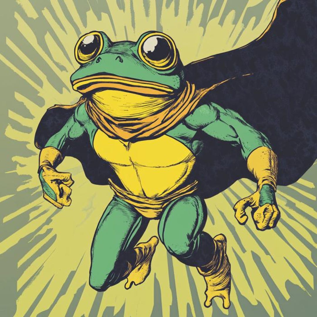 Superhero Frogs - Etsy