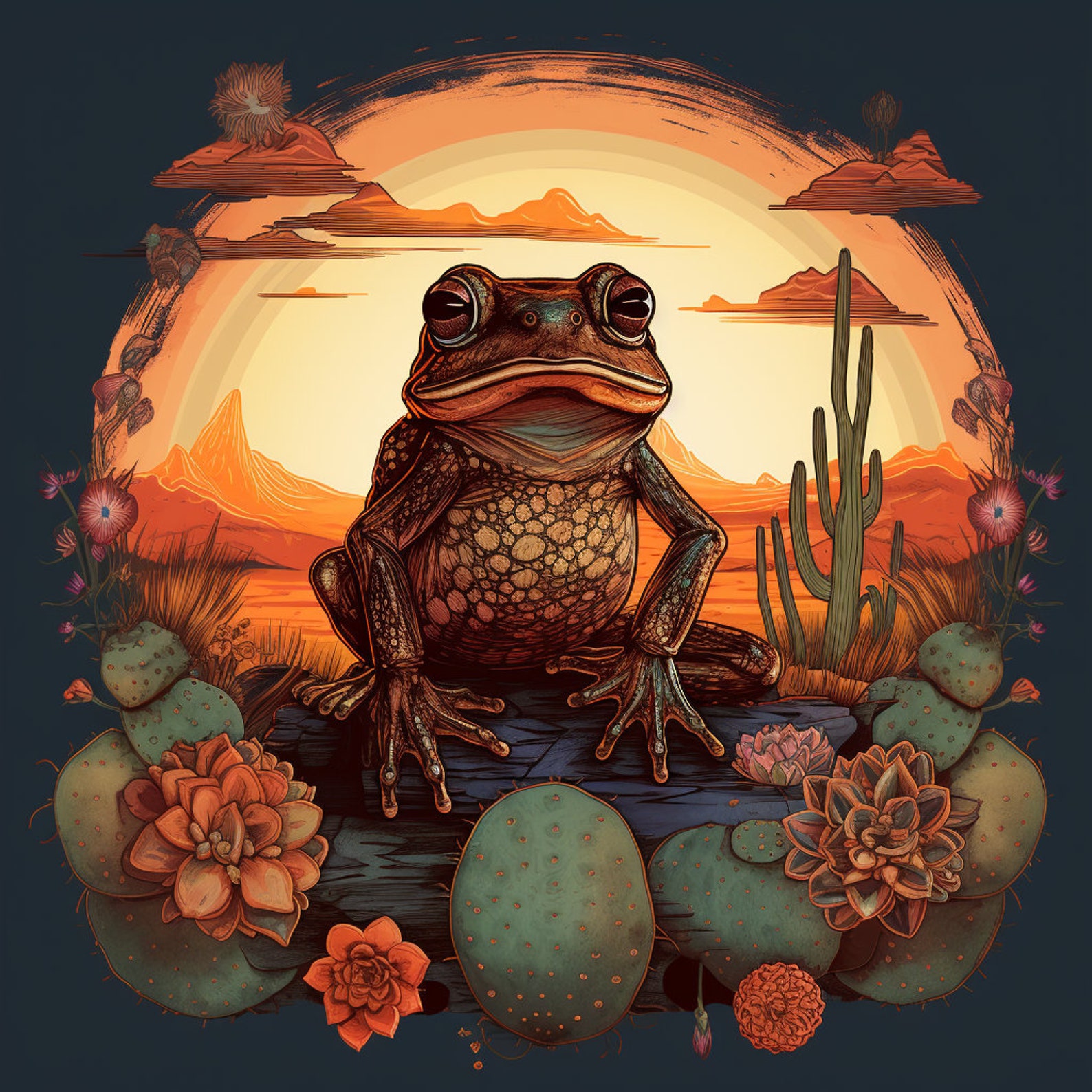 Desert Frogs - Etsy