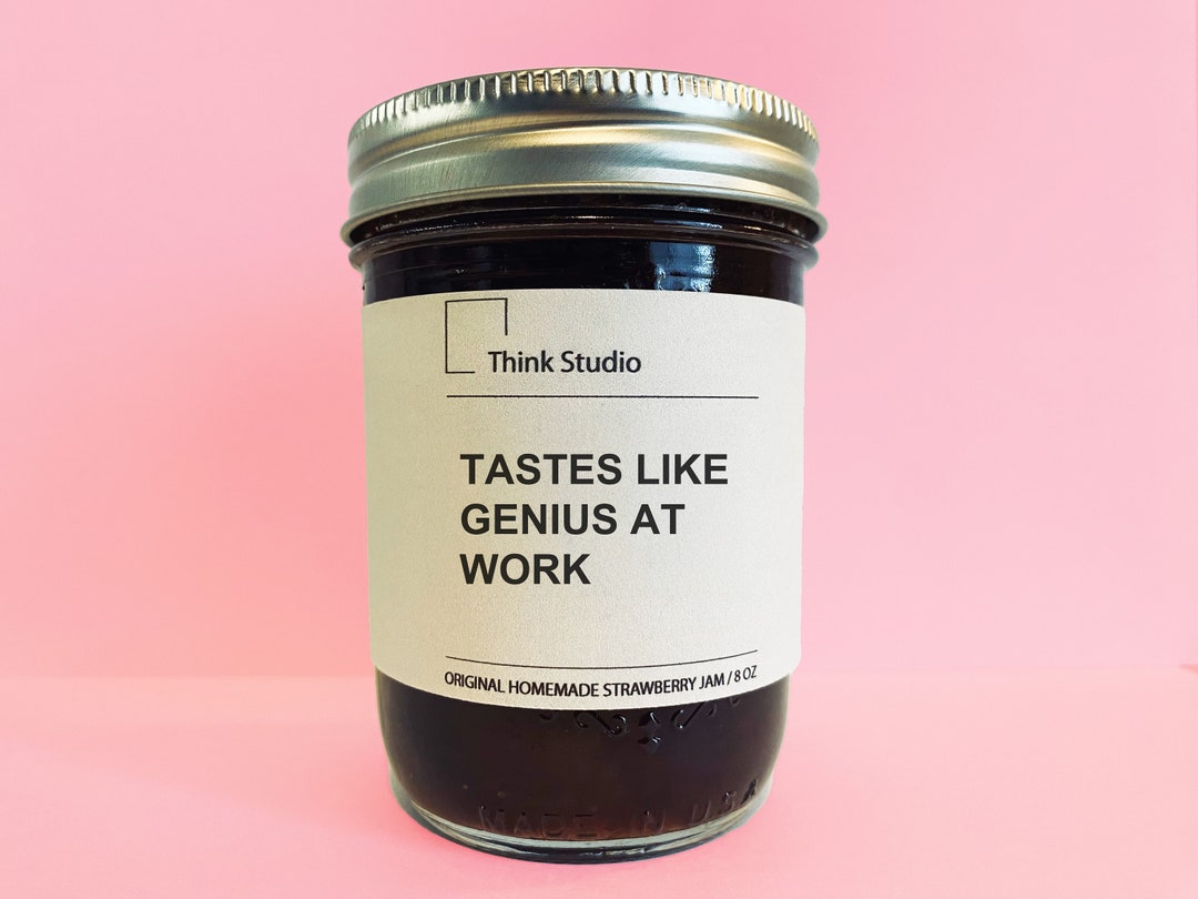 Tastes Like Genius at Work, Homemade Strawberry Jam, 8 Oz - Etsy
