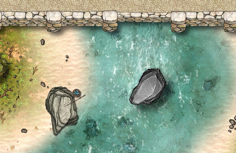 River Crossing Dnd Battle Map Set - Etsy