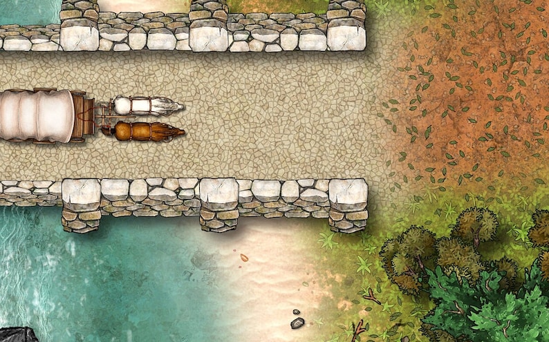 River Crossing Dnd Battle Map Set - Etsy