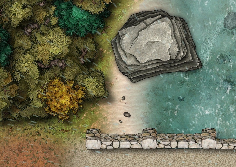 River Crossing Dnd Battle Map Set - Etsy