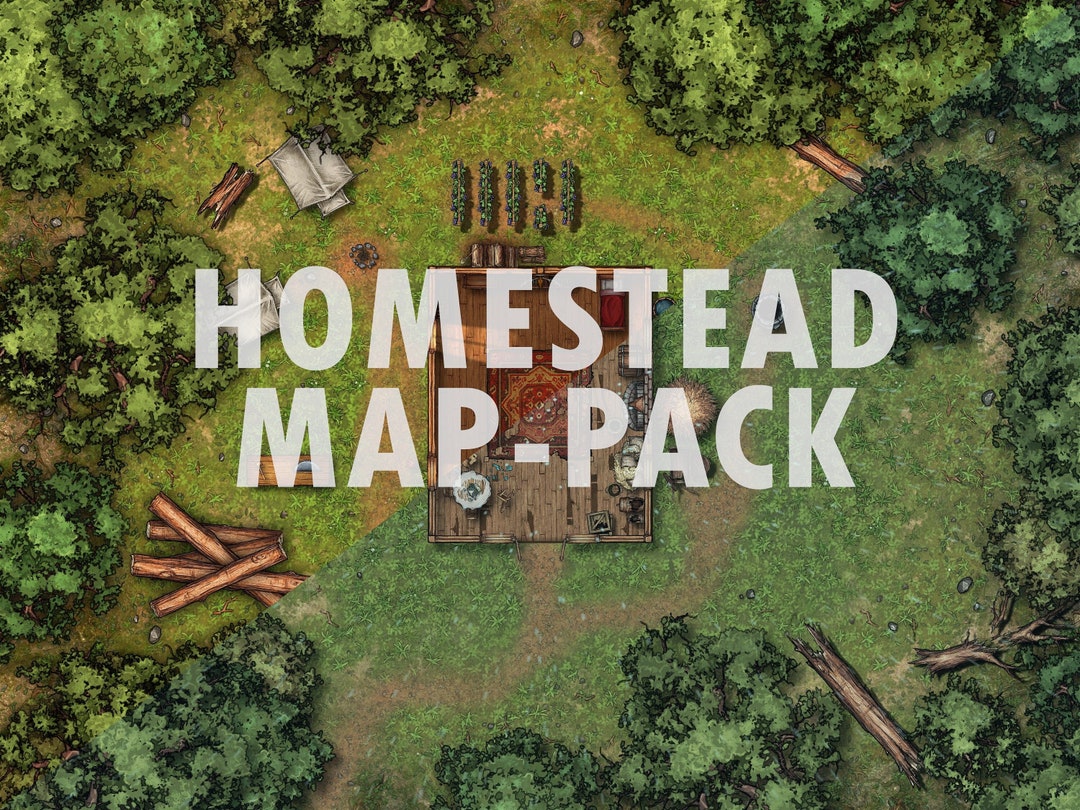 Player Homestead, Dnd Player Battlemap Set - Etsy