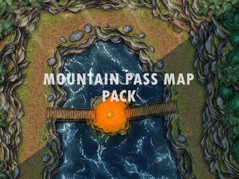 Rocky Pass Dnd Battlemap - Etsy