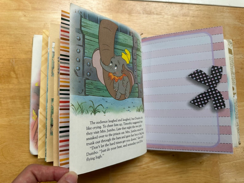 Dumbo - Little Golden Book Journal Scrapbook - Baby Book, Baby Shower ...