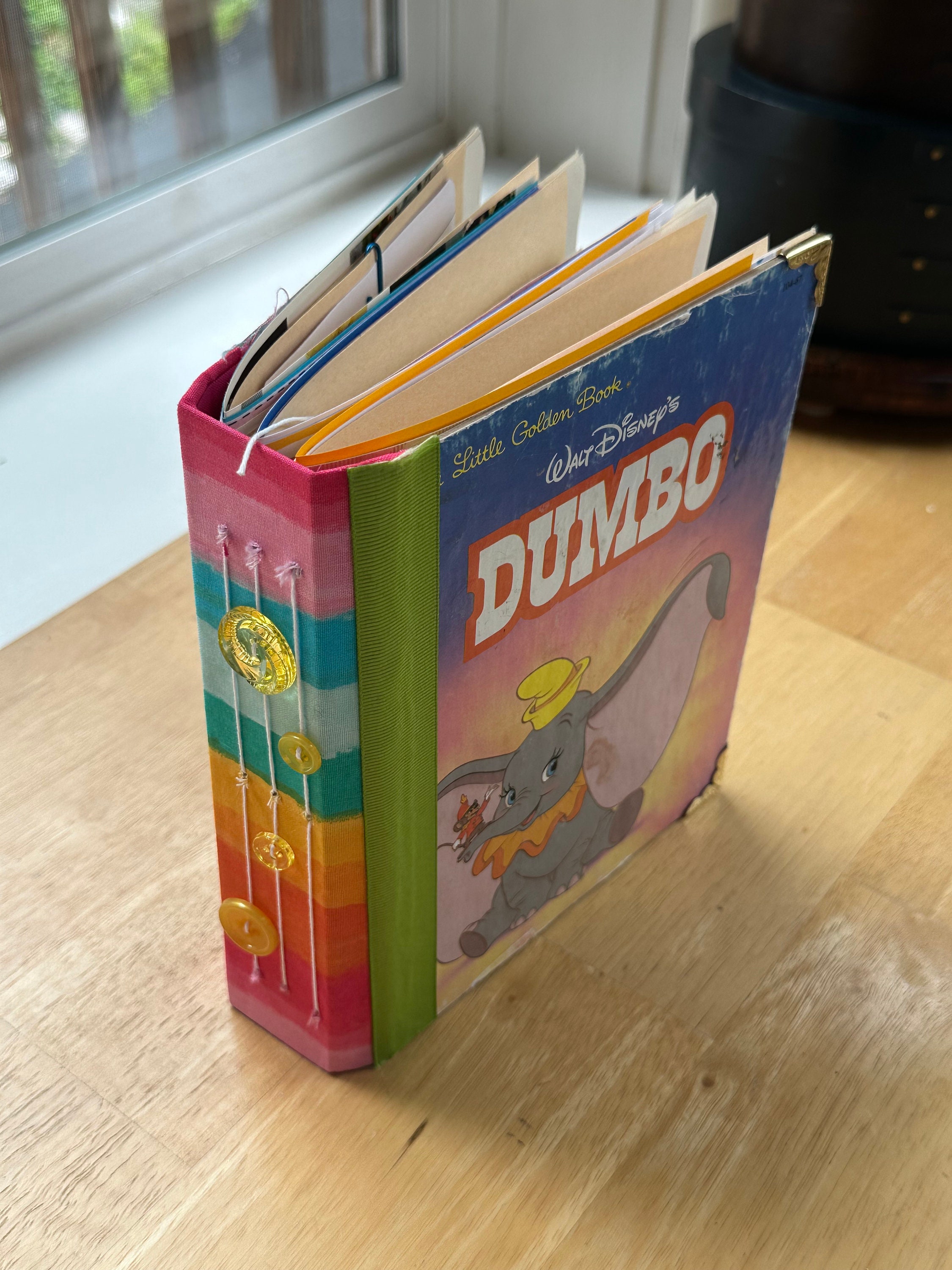 Dumbo - Little Golden Book Journal Scrapbook - Baby Book, Baby Shower ...