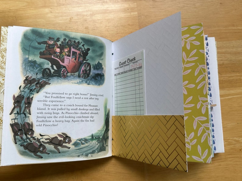Pinocchio Little Golden Book Journal/scrapbook - Etsy