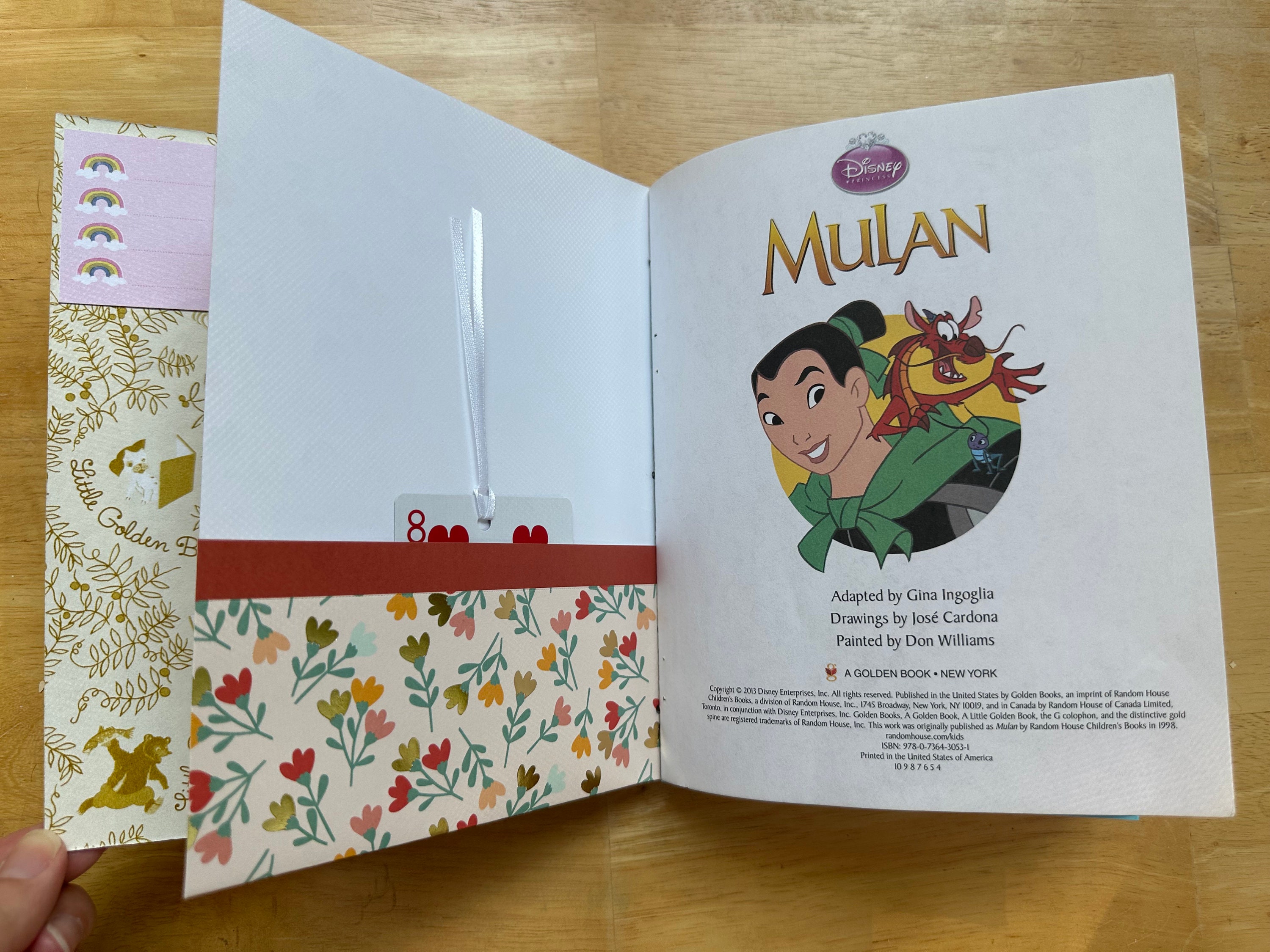 Mulan - Little Golden Book Journal Scrapbook - Etsy