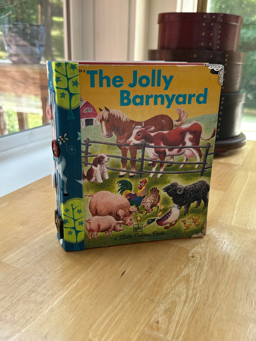 The Jolly Barnyard - Little Golden Book Journal Scrapbook - Etsy