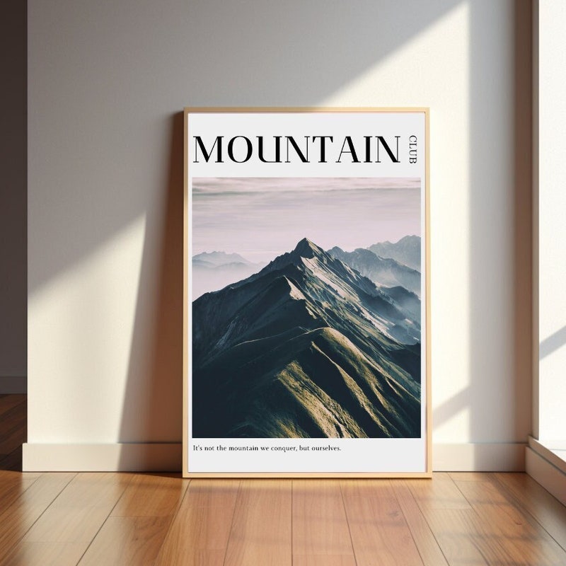 Mountains Poster - Etsy