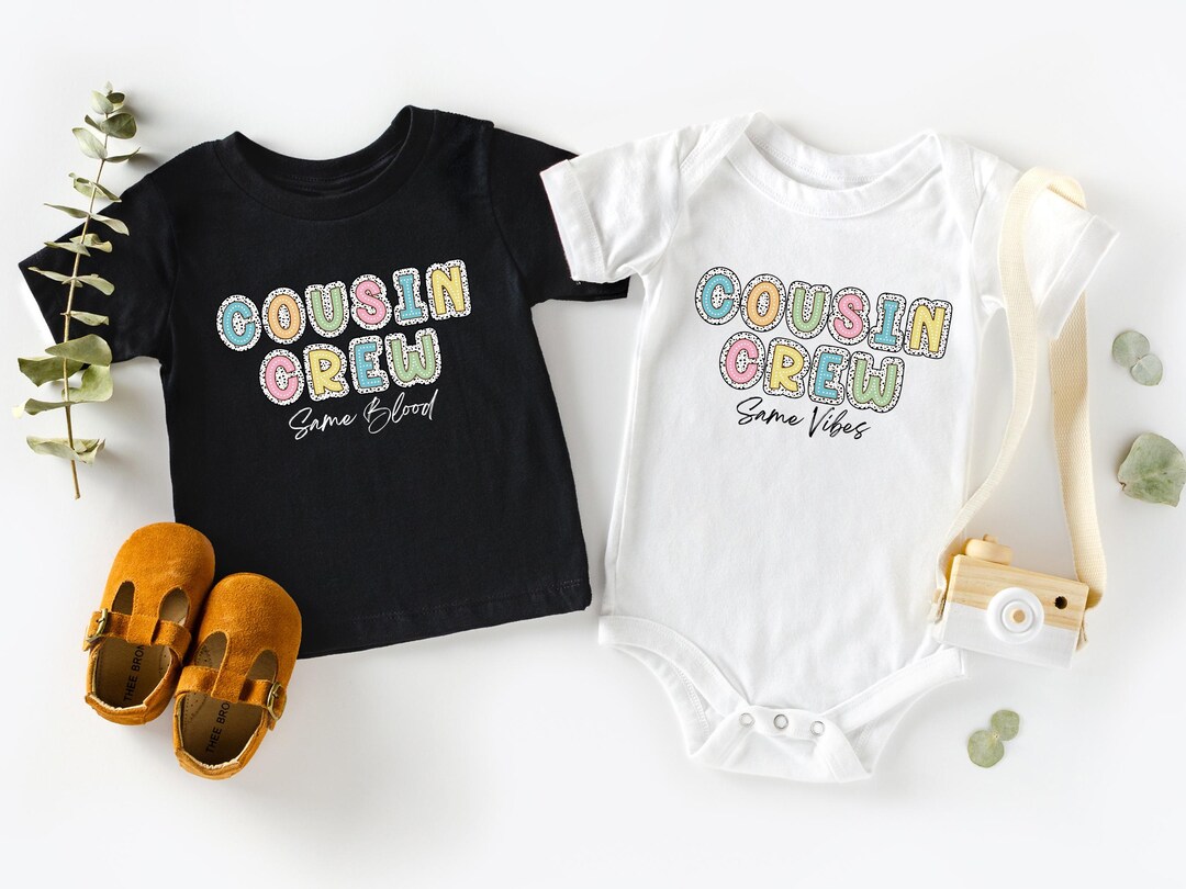 Colorful Dalmatian Cousin Crew Kids Shirt, Custom Baby Toddler Youth Tee, New to Cool Cousin ...