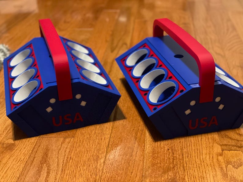 USA V8 Engine Block Cooler - 1 Piece Base, Custom Color Options - Etsy