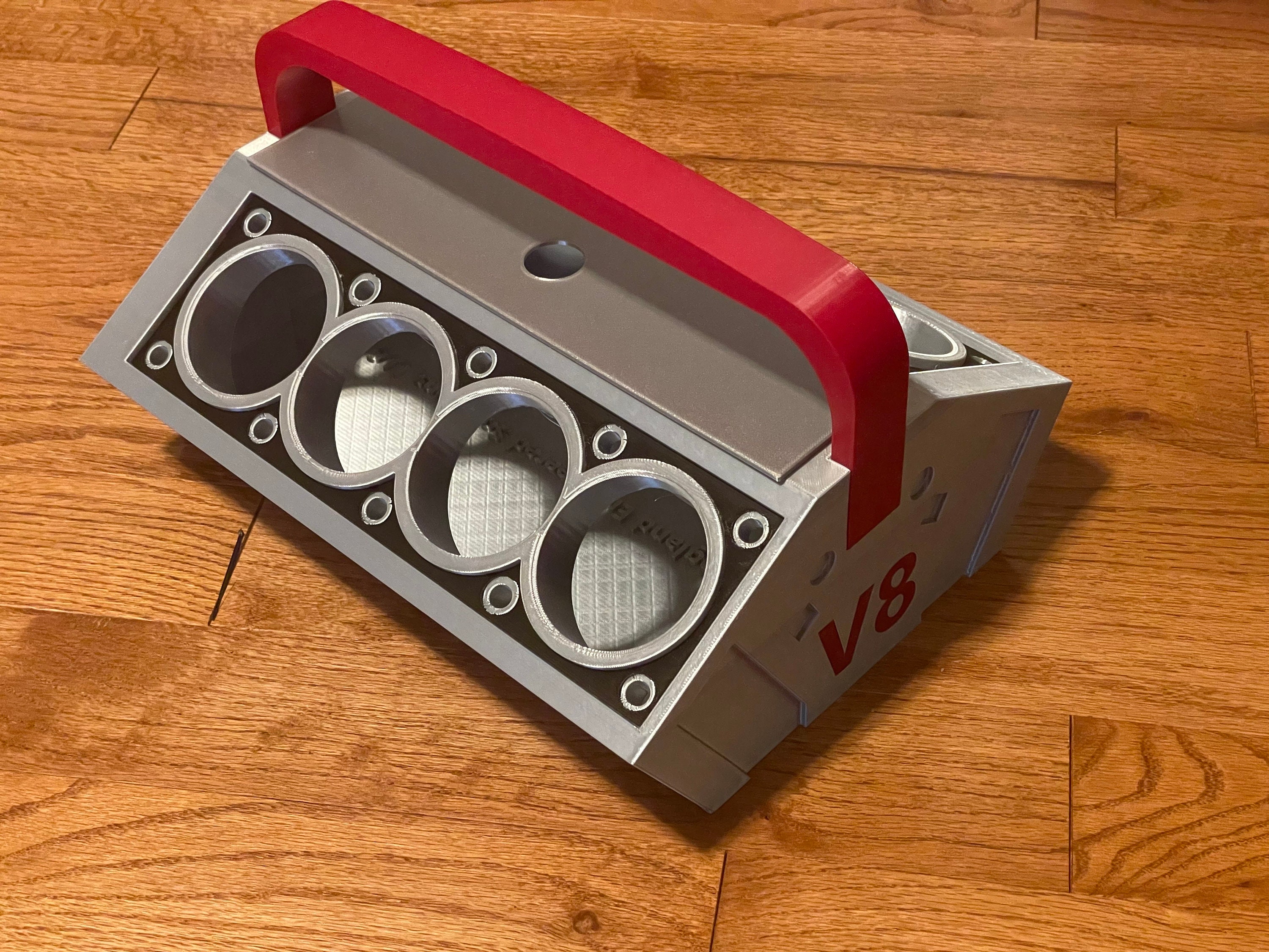 V8 Engine Block Cooler - 1 Piece Base, Custom Color Options - Etsy