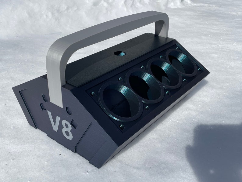 V8 Engine Block Cooler - 1 Piece Base, Custom Color Options - Etsy