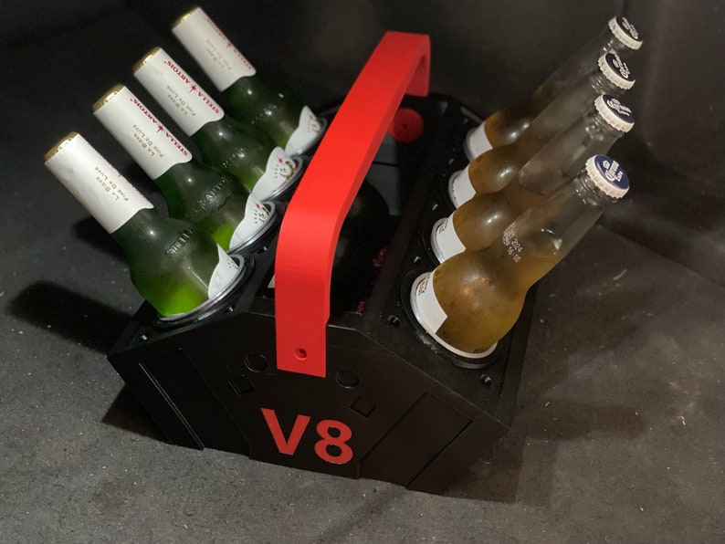 V8 Engine Block Cooler - Multi-color Style - Etsy
