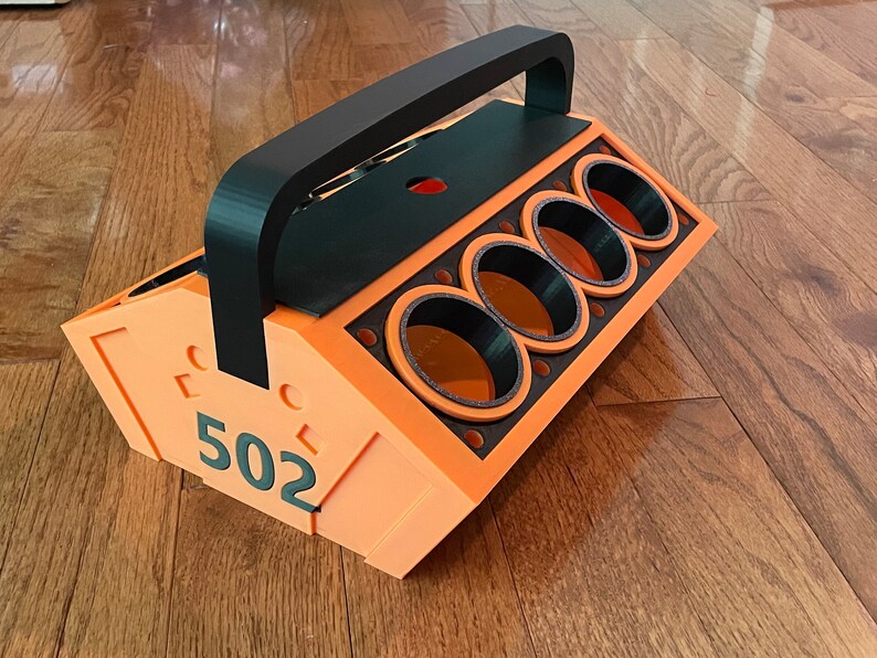 V8 Engine Block Cooler - 1 Piece Base, Custom Color Options - Etsy