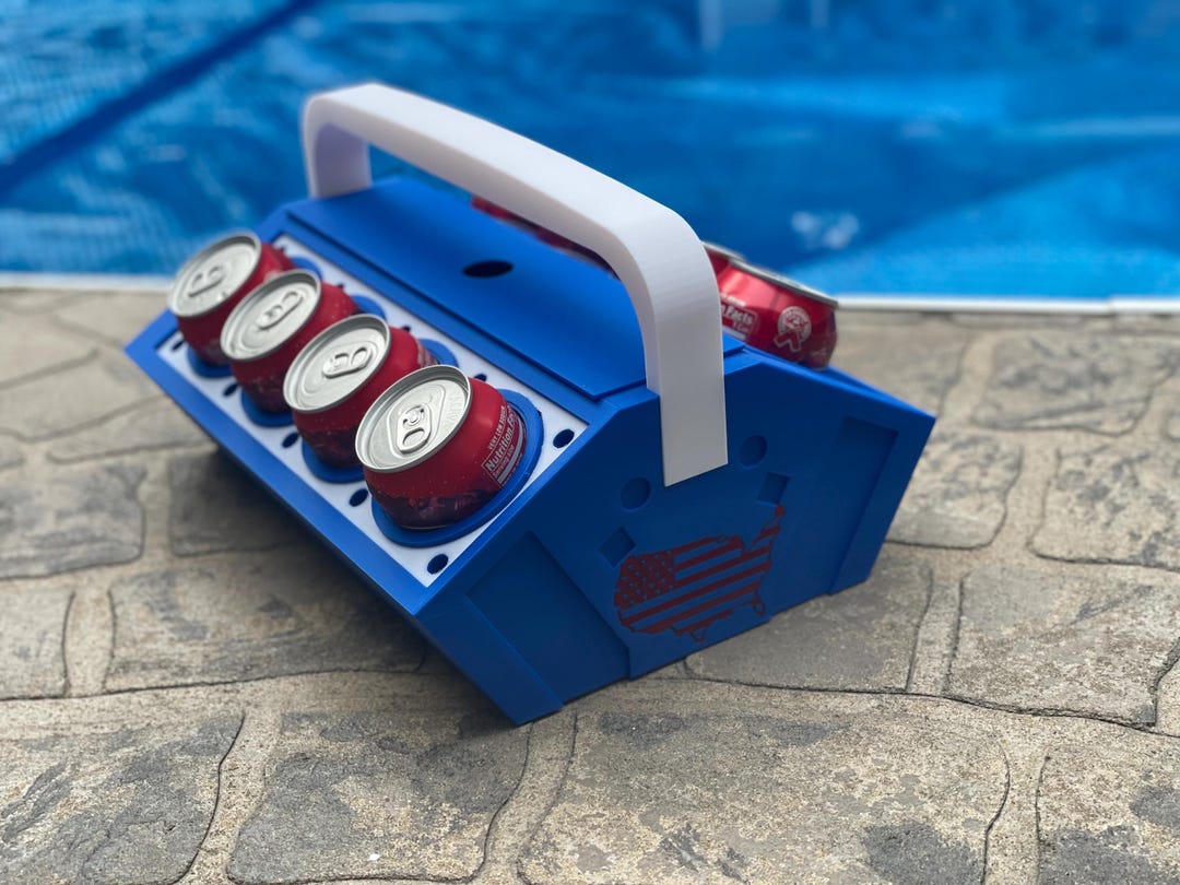 USA V8 Engine Block Cooler - 1 Piece Base, Custom Color Options - Etsy