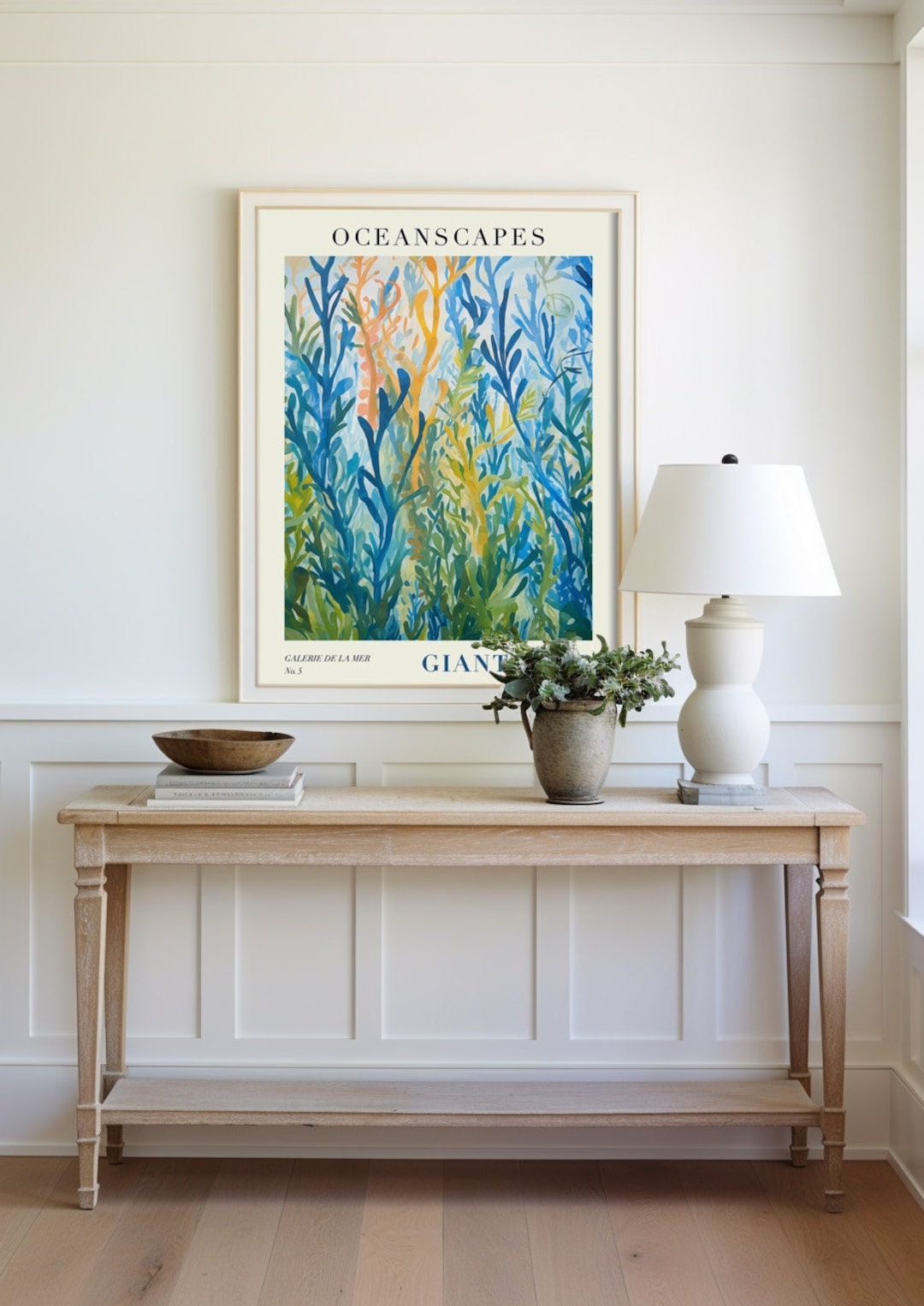 Marine Life Art, Kelp Seaweed Poster, Large Printable Wall Art, Henri ...