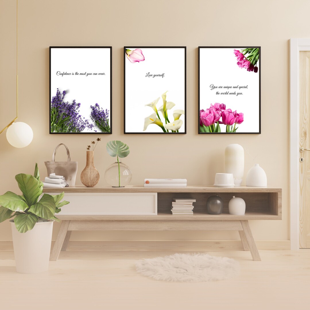 Spring Flowers, Motivational Quotes, Wall Art, Home Decoration ...