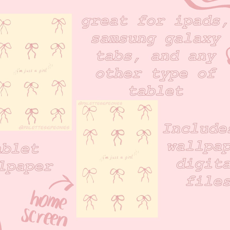 Bow Wallpaper for iPad - Etsy