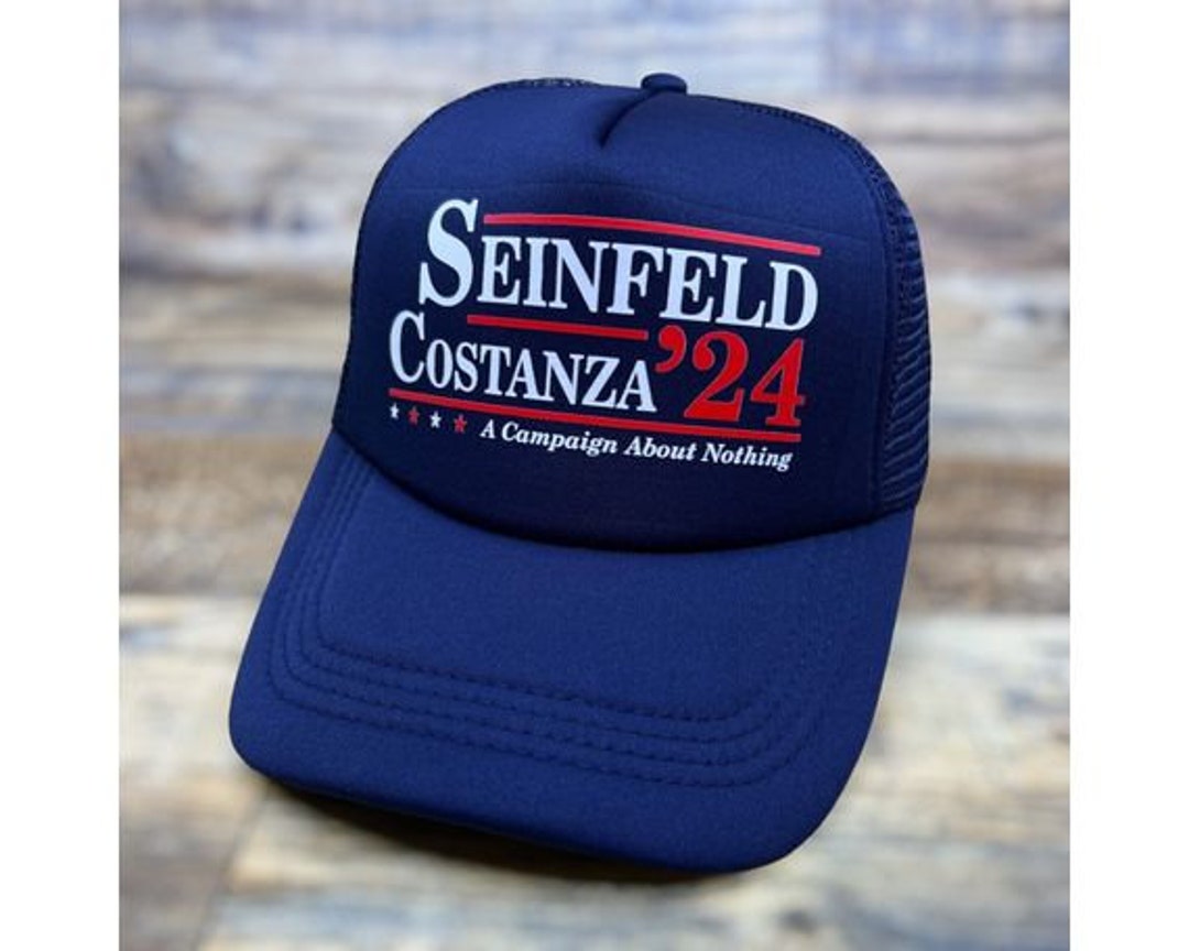 Seinfeld Costanza 2024 Presidential Campaign Unisex Trucker Hat Navy ...