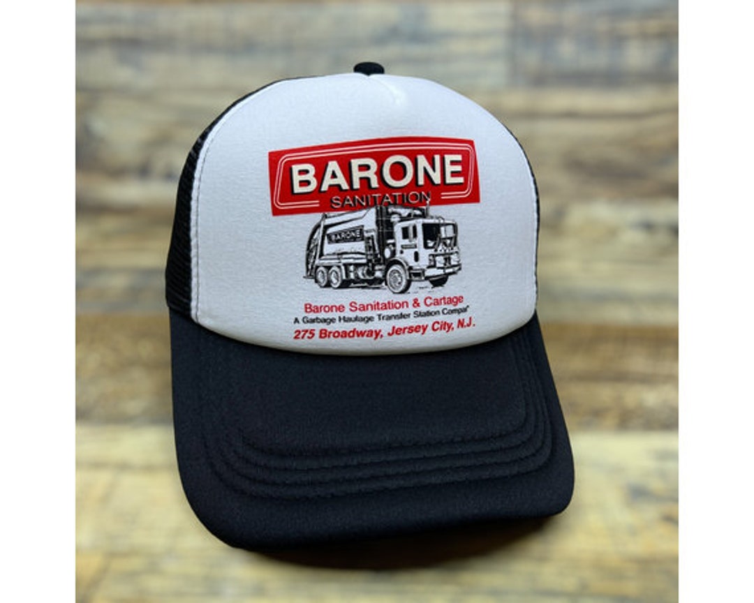 The Sopranos Barone Sanitation Mens Trucker Hat Black Snapback Mafia ...
