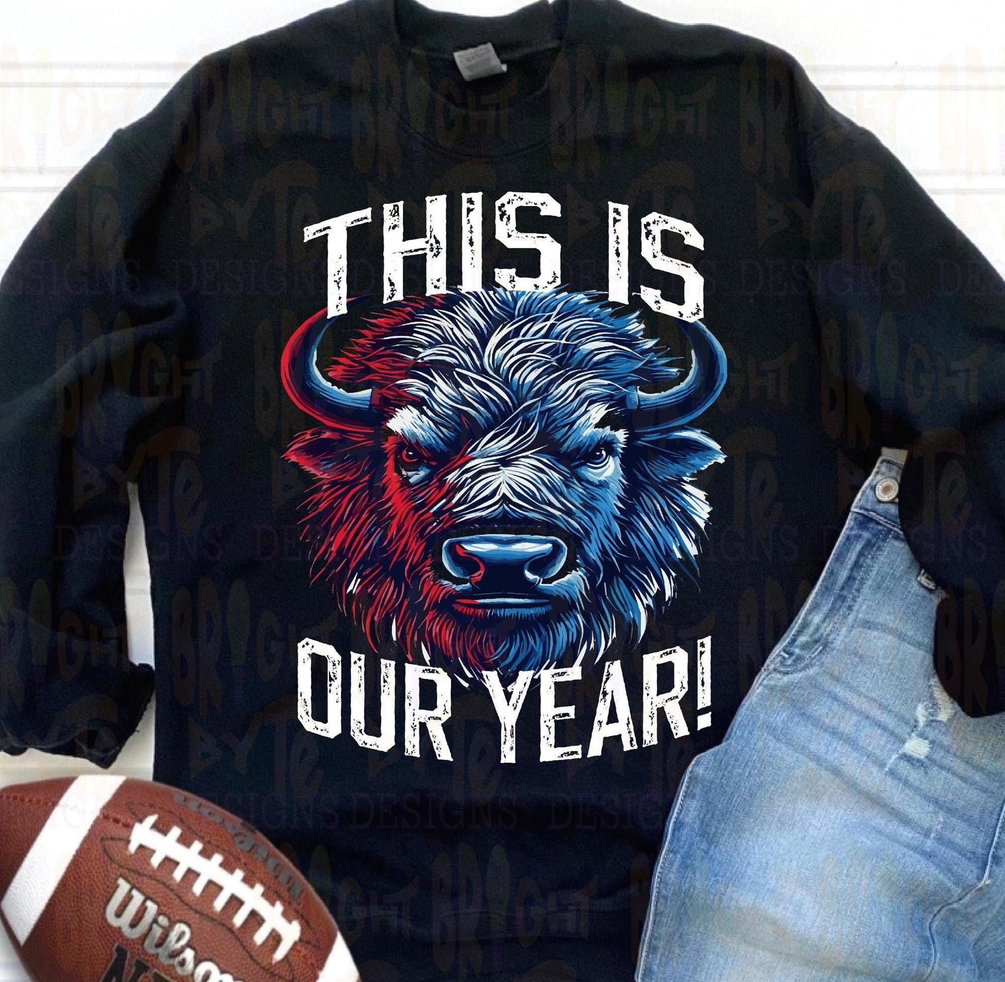 Buffalo Football PNG | Digital Download for Sublimation | Football Fan ...