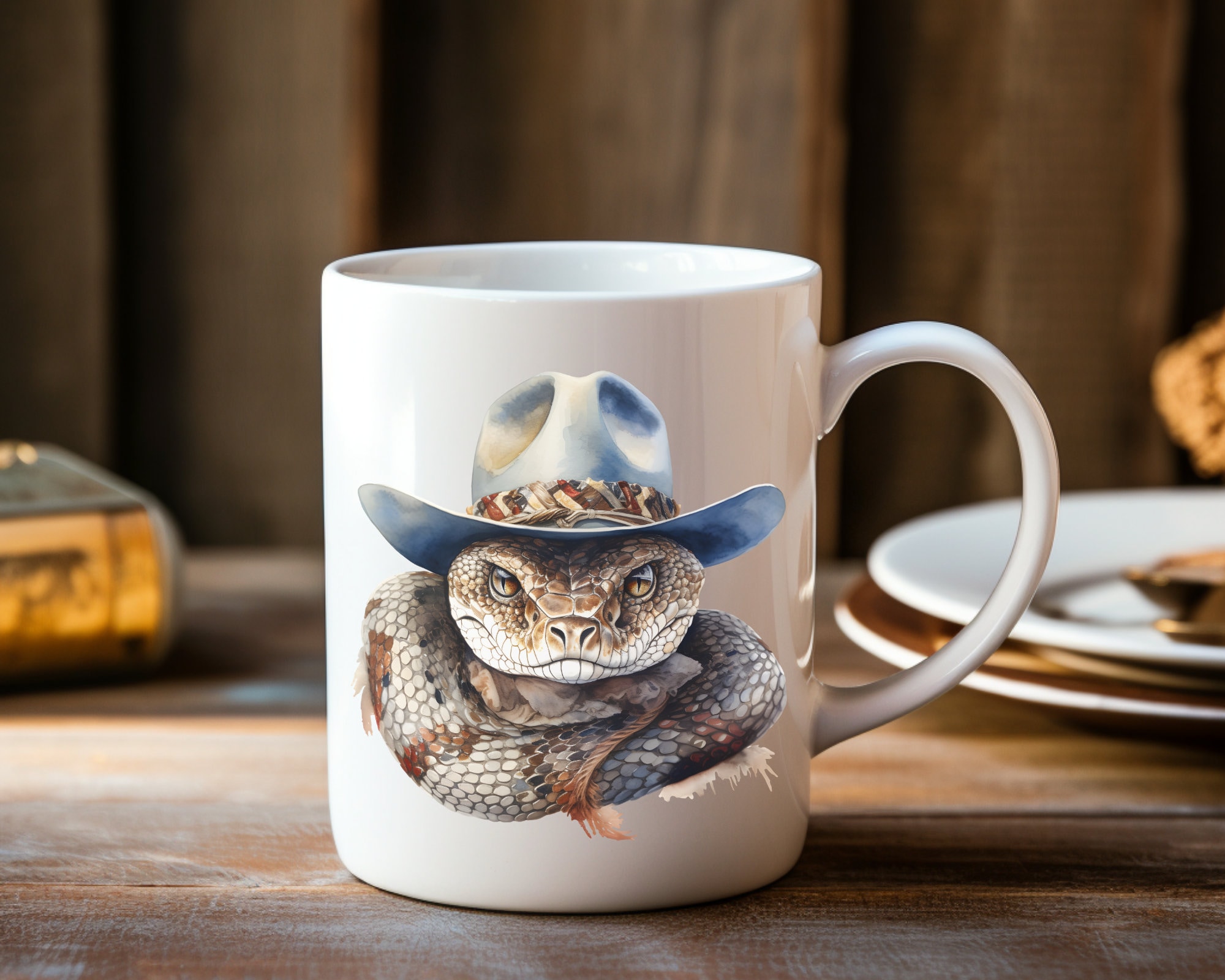 Cowboy Rattlesnake Western Shirt Design, Cowboy Hat Band Snake, Country ...